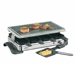 Raclette Exclusive – 47×24,5×13,5cm sa rešetkastom i kamenom pločom