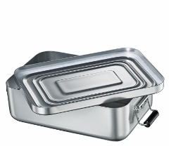 “Lunch Box” srebrni , u dve veličine : 18x12x5cm i 23x15x7cm