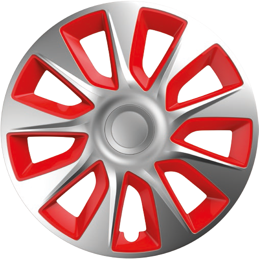 Ratkapne 14″ Stratos Silver & Red (ABS)