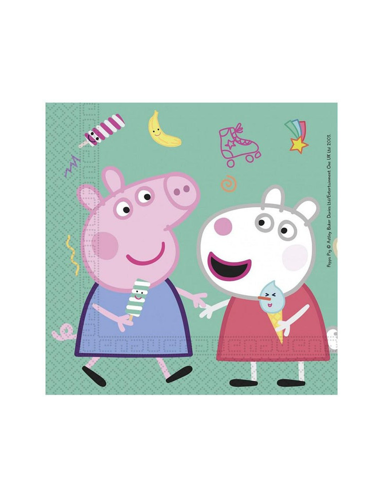 Pepa prase salvete 20 kom - 33 x 33 cm