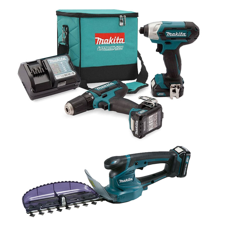 Makita - Akumulatorski set CLX224SA + UH201D