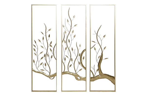 Zidna dekoracija tree golden / 3 33x3x120
