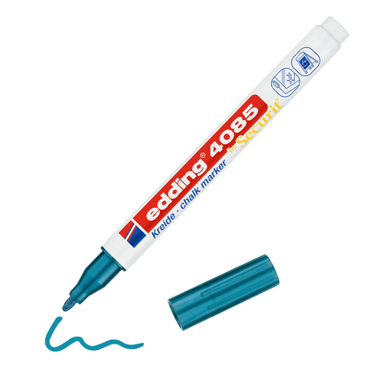 Edding marker chalk E-4085 073 metallic blue
