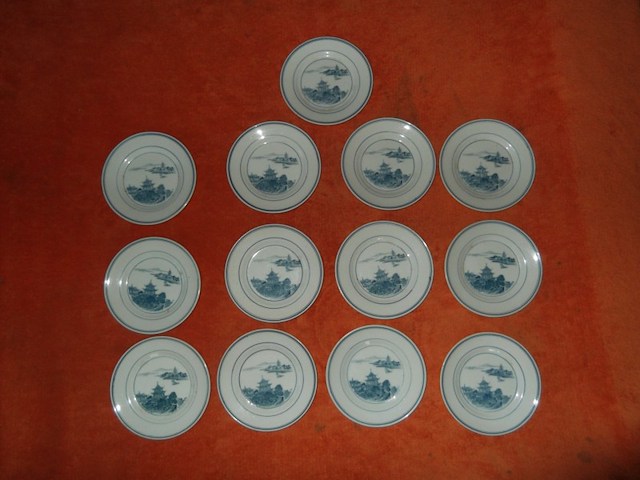 13 retro kineskih tanjira – Liling imperial porcelan 13