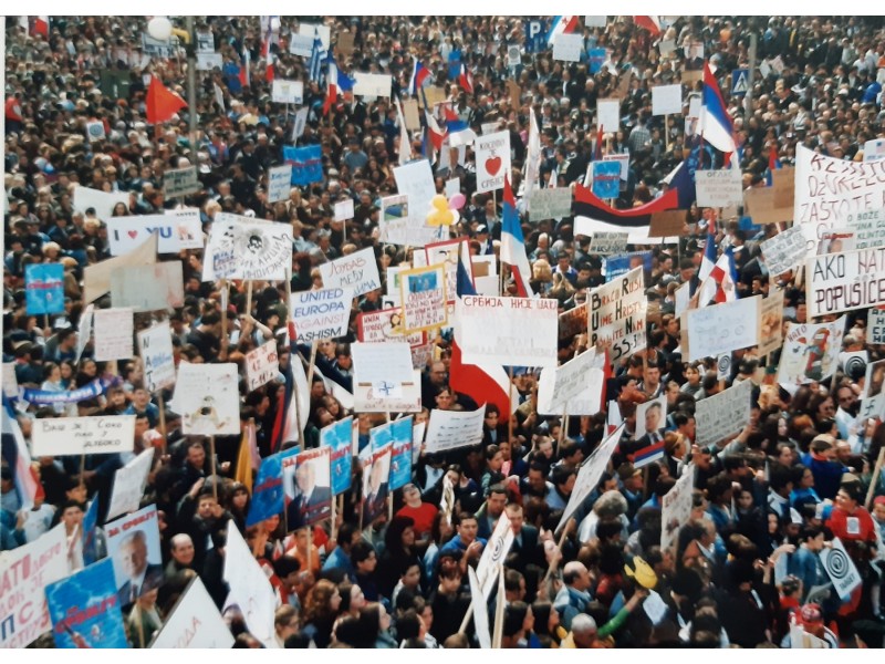 Miting na kruznom toku u Pozarevcu