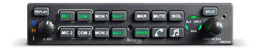 Avidyne - AMX240 - Audio Panel for General Aviation