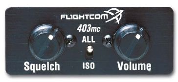 Flightcom 403mc - 4 place panel mount Intercom