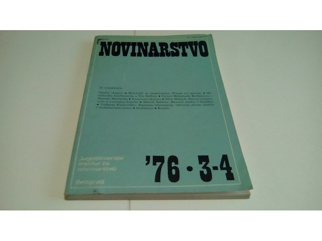 Novinarstvo 3-4 `76.