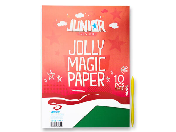 Jolly Magic Paper, papir magični metalic, miks, A4, 1/10, Junior
