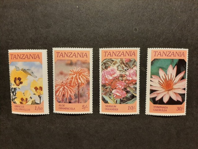 Marke 1534 Tanzanija flora cela serija cisto