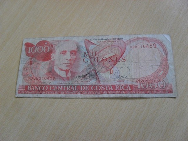 1000 colones 2004. - COSTA RICA