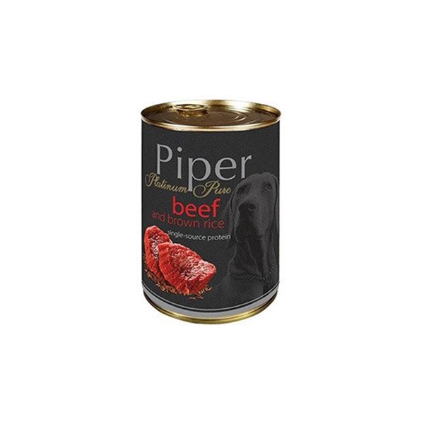 Vlažna hrana za alergičnog psa Piper Platinum Pure govedina sa pirinčem 400 g