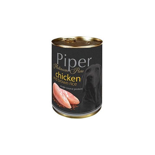 Vlažna hrana za alergičnog psa Piper Platinum Pure piletina sa pirinčem 400 g