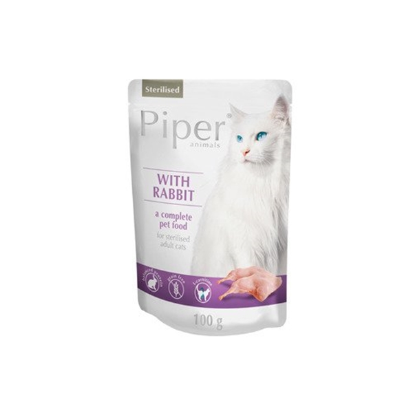 Piper za sterilisane mačke sa zečetinom 100 g