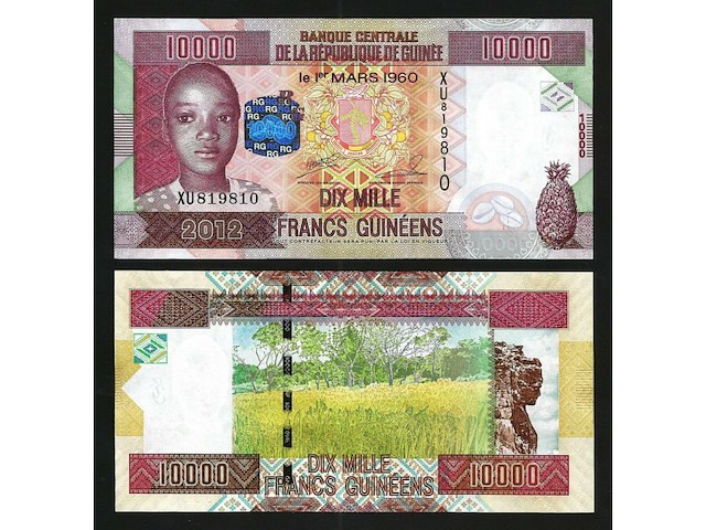 GVINEJA 10000 franaka (2012) UNC