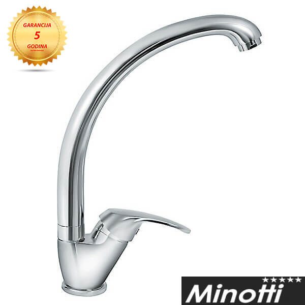 Jednoručna slavina za sudoperu (2 cevi) labud – Minotti Eva – 7888