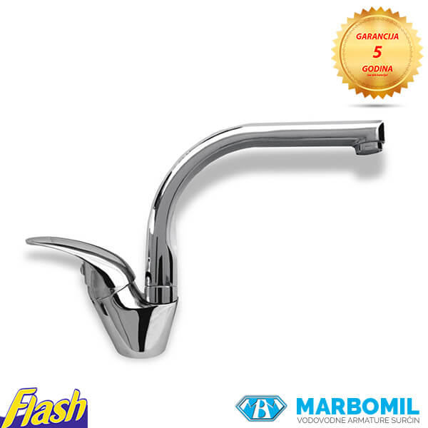 Jednoručna slavina za sudoperu (3 cevi) L – Marbomil Ekonomik – 428109