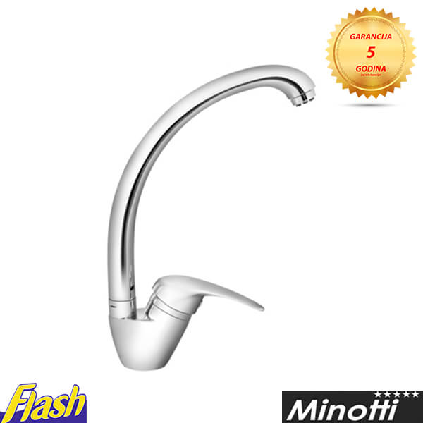 Jednoručna slavina za sudoperu (3 cevi) labud – Minotti Standard – 8887