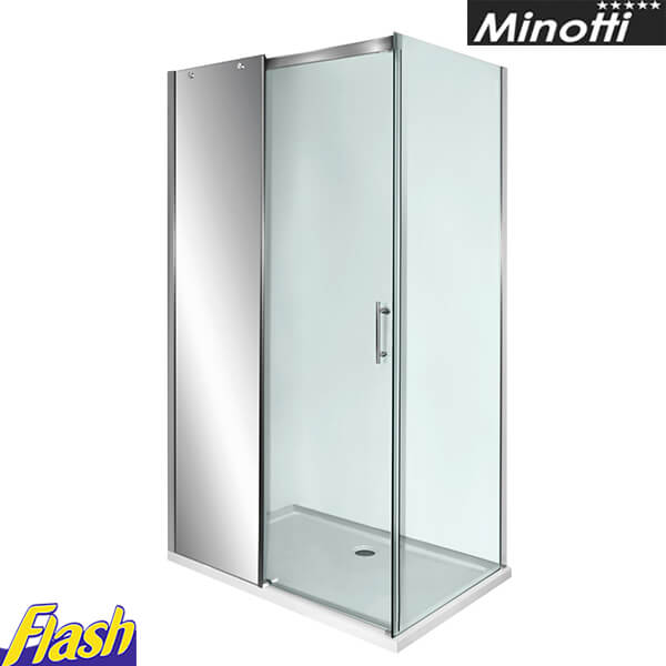 Tuš kabina sa ogledalom (ili bez), 8mm staklo – (bez kadice) – Minotti – serija Concept C-02-5000