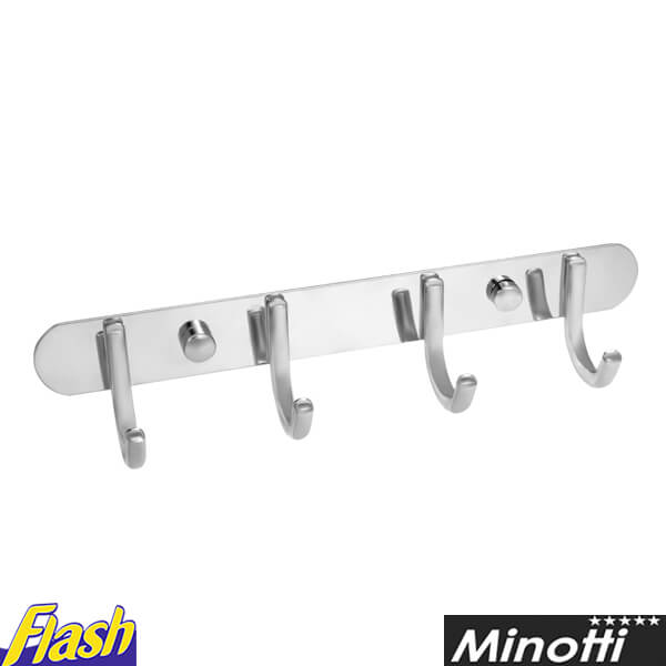 Držač sa 4 kuke fiksni, inox – Minotti – WT5153-4