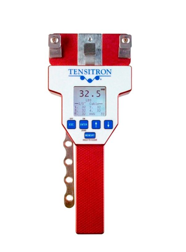 TENSITRON ACX-250-1 - DIGITAL AIRCRAFT CABLE TENSION METER - 1/16", 3/32", 1/8", 5/32", 3/16" / 20-250 lbs Range