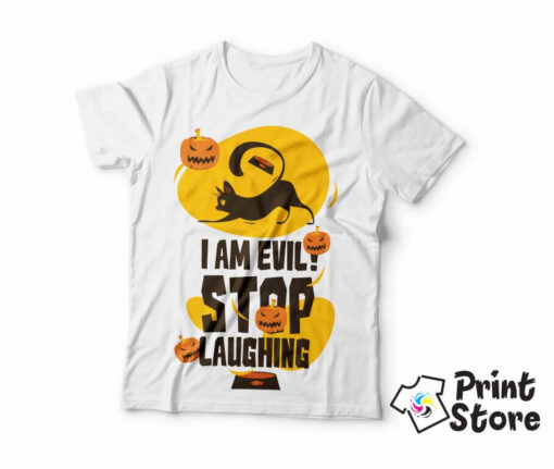 Muške majice – I am evil stop laughing