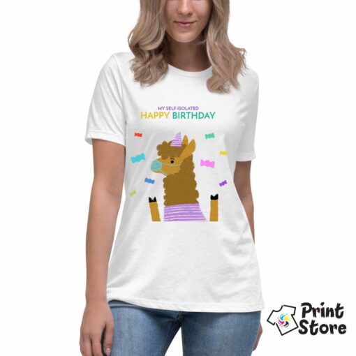 Ženske majice – My self isolated Happy Birthday