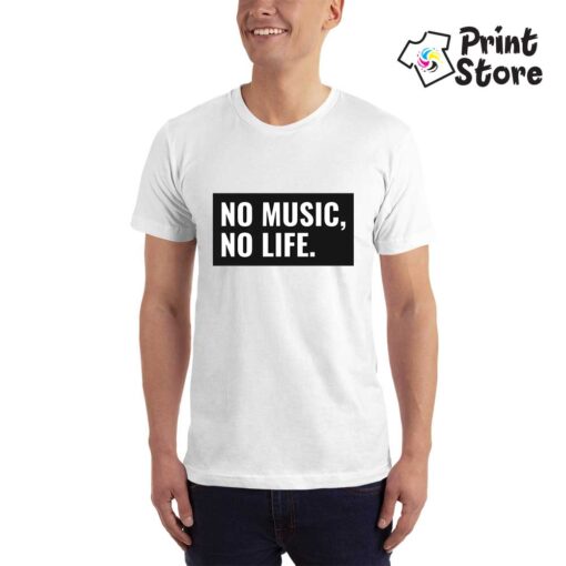 Muške muzičke majice – No music No life