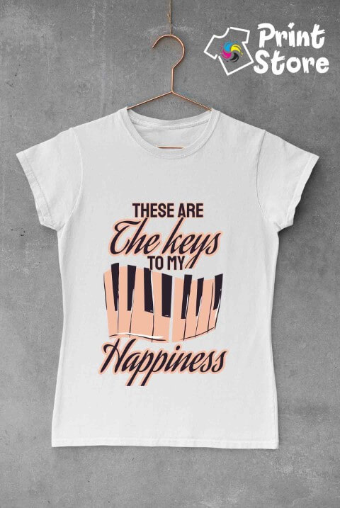 Ženske majice – These are the keys to my Happiness