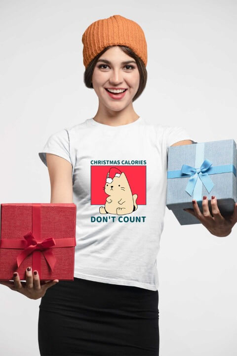Ženske novogodišnje majice – Christmas calories don’t count