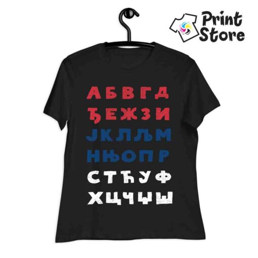 Ženske majice – Azbuka