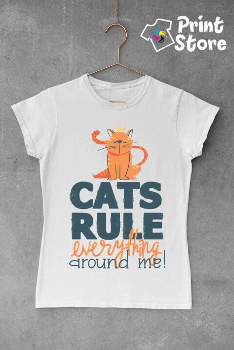 Ženske majice – Cats rule eveything around me