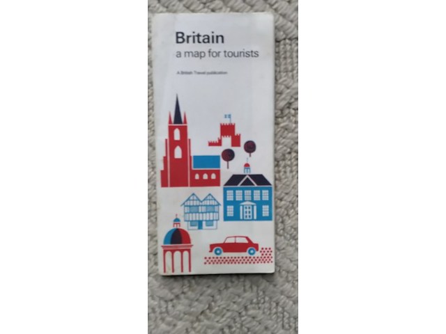BRITAIN A MAP FOR TOURIST  1968