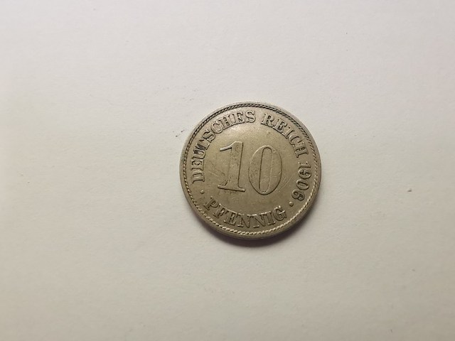 Nemacka 10 pfenniga 1906 D