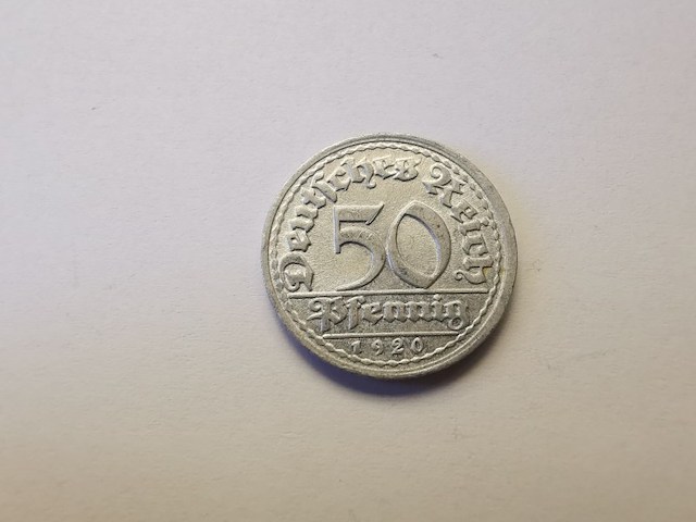 Nemacka 50 pfenniga 1920 D