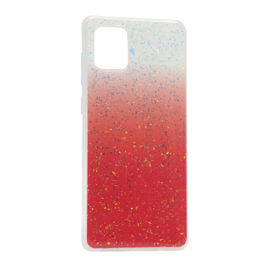 Futrola Glitter Ombre za Samsung N770F/A815F Galaxy Note 10 Lite/A81 crvena