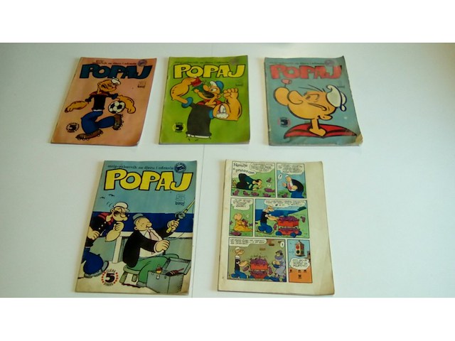 POPAJ  1-5  strip-zabavnik za djecu i odrasle 1976.