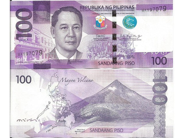 PHILIPPINAS Filipini 100 Piso 2018. UNC