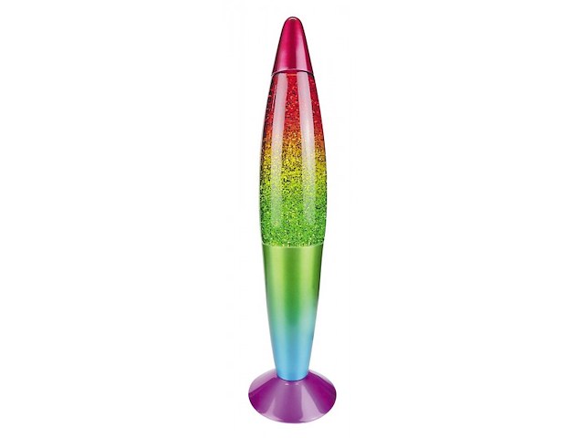 Lampa sa šljokicama DUGINE BOJE glitter RAINBOW lava la