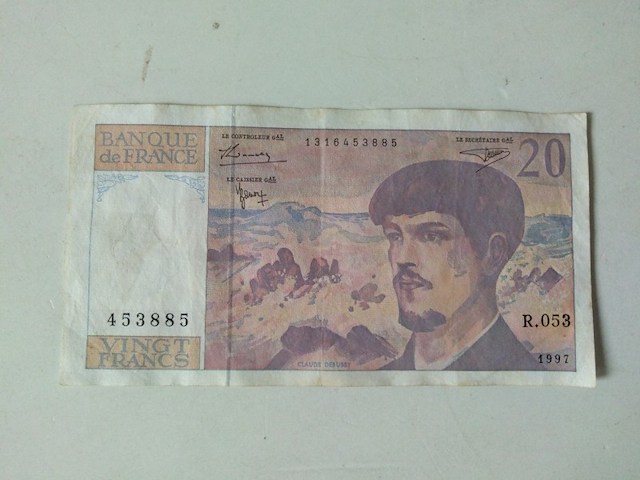 20 franaka Francuska, 1997.