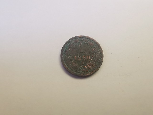 Austrija 1 kreuzer 1860 A