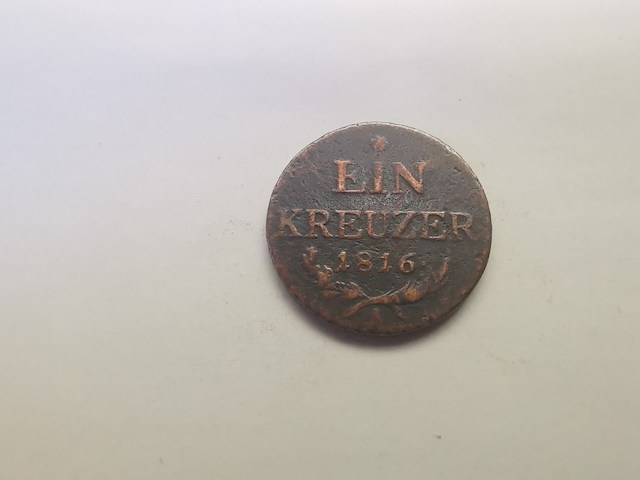 Austrija 1 kreuzer 1816 A