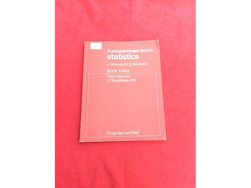 A programmed text in statistics