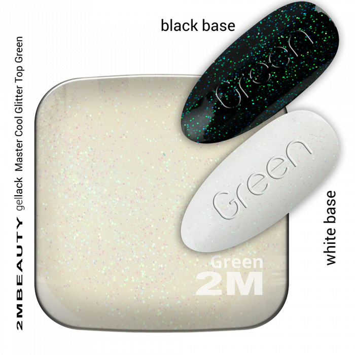 MASTER COOL GLITTER TOP GREEN