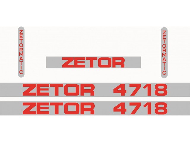 ZETOR 6718 - Nalepnice za traktor