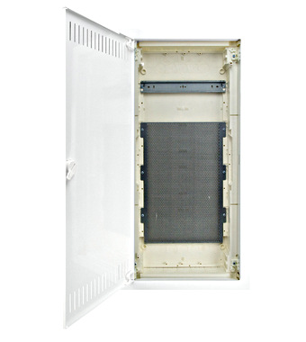 Media orm. šuplji zid,MVM 4-redni, 12+2 modula,plitki okvir
s montažnom pločom za ugradnju aktivne i pasivne opreme