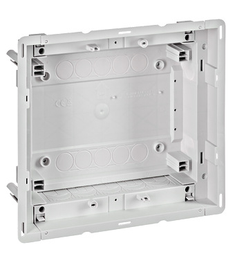 Uzidna kutija, jednoredna, 12+2 modula
288x324x87mm (VxŠxD), 12+2 modula, materijal kade: ABS, ispitivanje na žarnu nit do 650°C, opcija: kompletirati s metalnim vratima s okvirom - BK0851012F