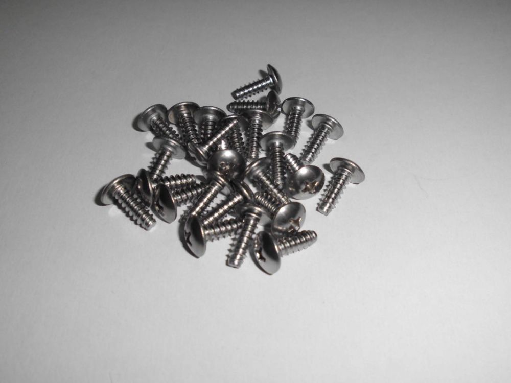 Screw - 8RX1/2SS-B - 8X1/2-B-TR-PH-SS - Truss-head B - self-tapping sheet metal screw - Pack 25 pcs.