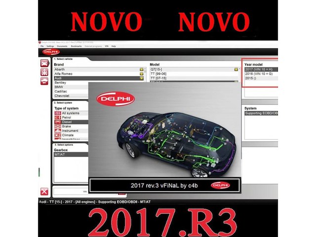 Softver za dijagnostiku Delfi ds150e 2017R3 NOVO