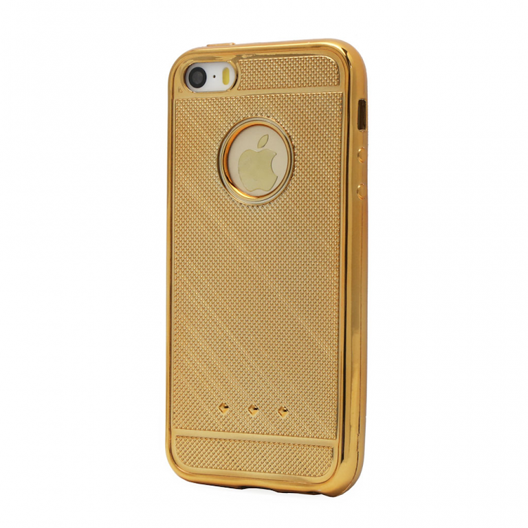 Torbica silikonska scrub za iPhone 5 zlatna